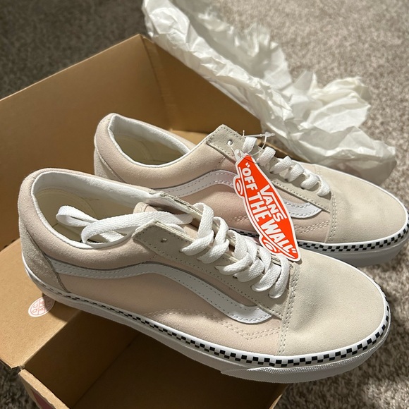 Vans | Shoes | Vans Offwhite And Cream Sneakers | Poshmark